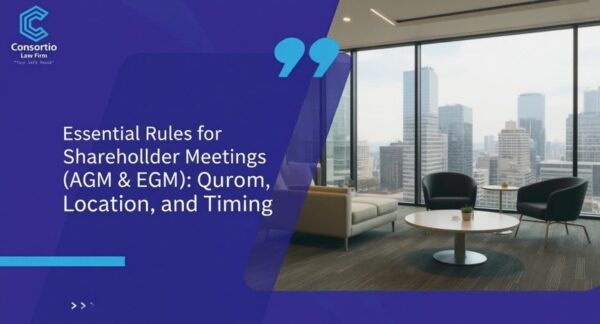 Essential Rules for Shareholder Meetings (AGM & EGM): Quorum, Location, and Timing - consortio ...